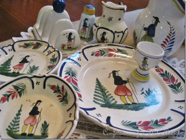 CONFESSIONS OF A PLATE ADDICT: Frenchy Quimper Pottery...at Goodwill ...